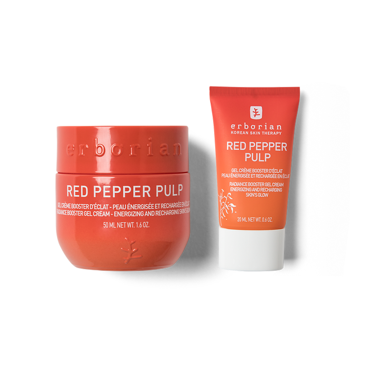 Red Pepper Pulp Home & Away Duo | Energizing Moisturizer Duo | Erborian US